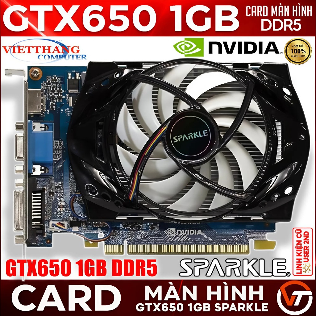 Vga - Used Sparkle GTX650 1GB DDR5 Video Card Imported from Korea, very nice (Old - 2nd ...