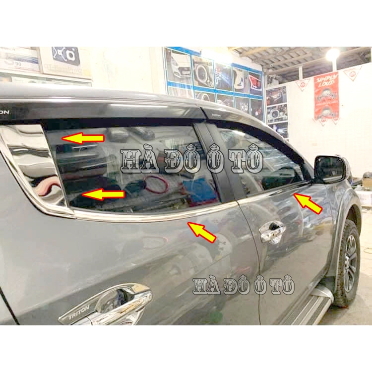 Triton Glass Trim 2019 2020 2021 2022 2023 (6-piece set) - Mitsubishi ...