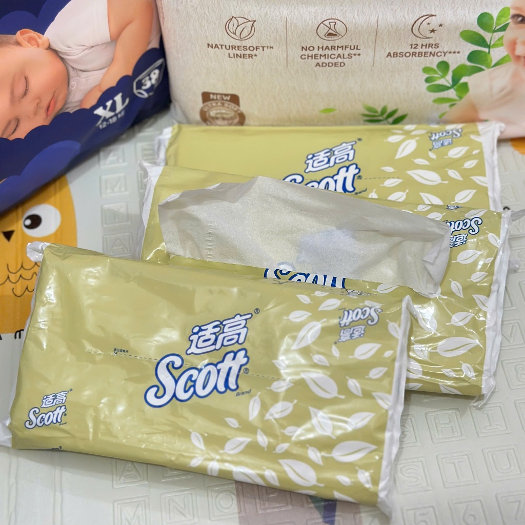 Scott facial tissue pack of 80 sheets (HUGGIES NATURE MADE GIFT ...