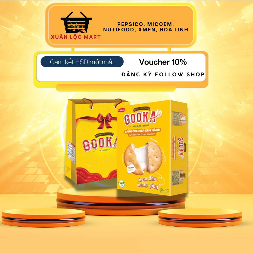 Gooka Nougat Filling Cracker Flavor: Onion, Algae HG 360G (10h/T ...