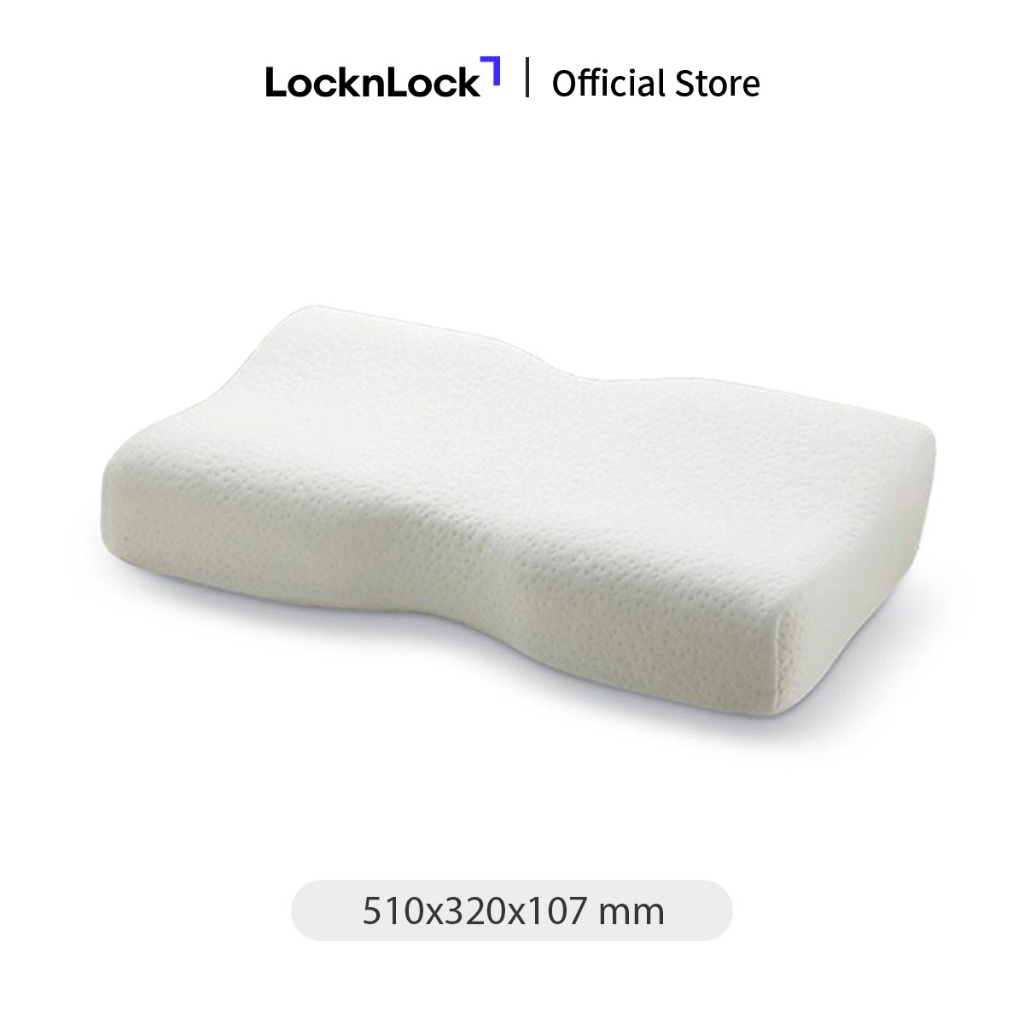 HR Foam Soft Pillow with Concave Lock&Lock HLW115 (51 x 32 cm) - White ...