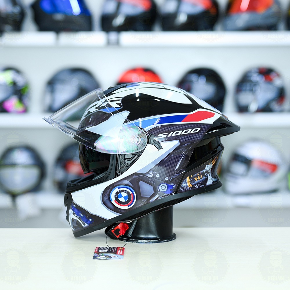 (Gift Ninja) ROC 08 Plus 2024 Fullface Hat Glossy Black + BMW 2025 ...