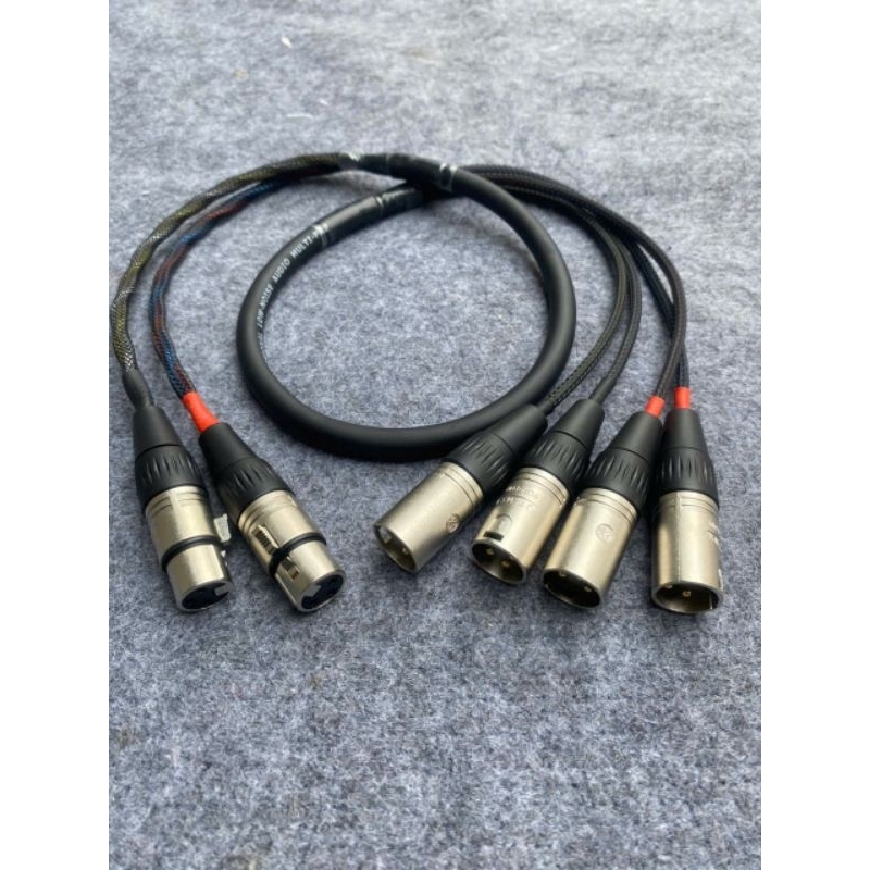 CANON Cable 2 female Canons to 4 male Canons used for 4-channel push ...