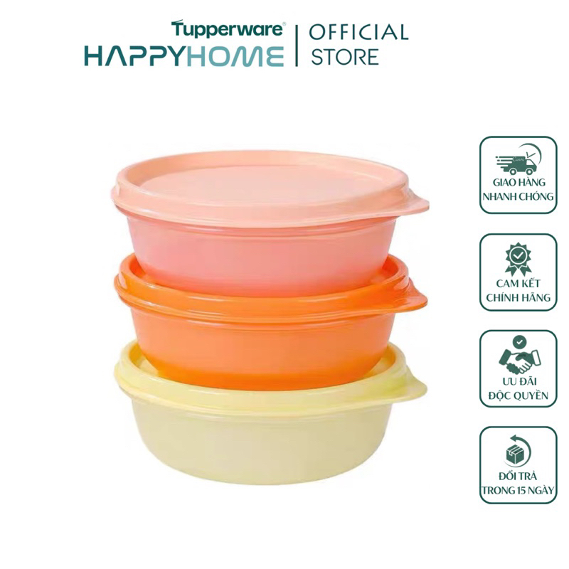 Tupperware Junior Modular Bowl 300ml food storage box set (3 boxes ...