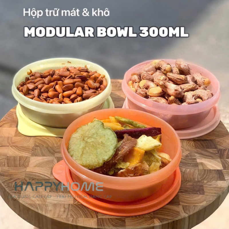 Tupperware Junior Modular Bowl Food Storage Box Set 300ml (3 boxes ...