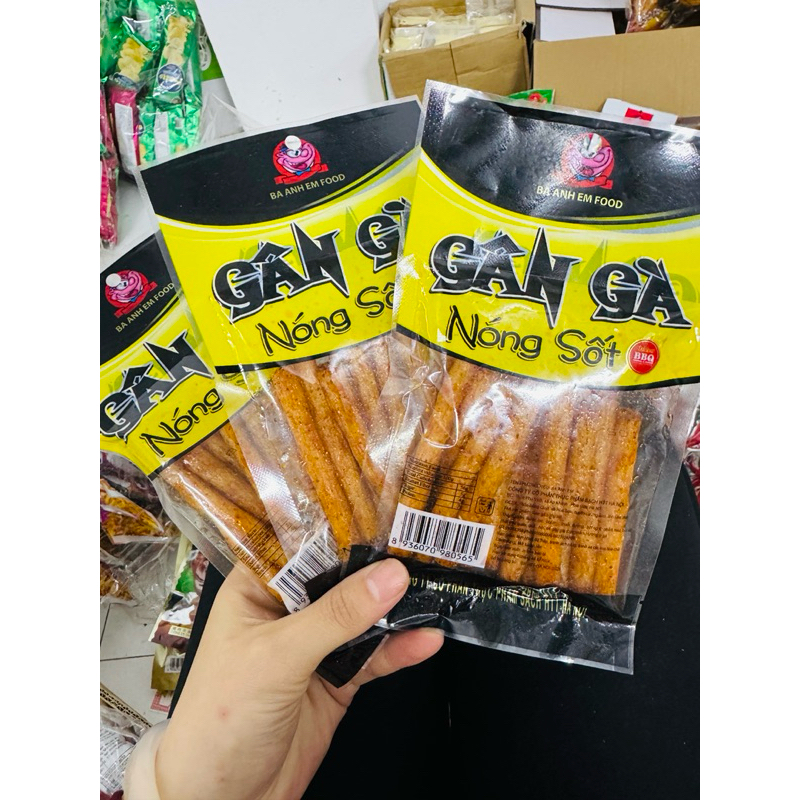(set Of 10 packs) Ba Anh Em Food hot chicken tendon Snack (30g pack ...