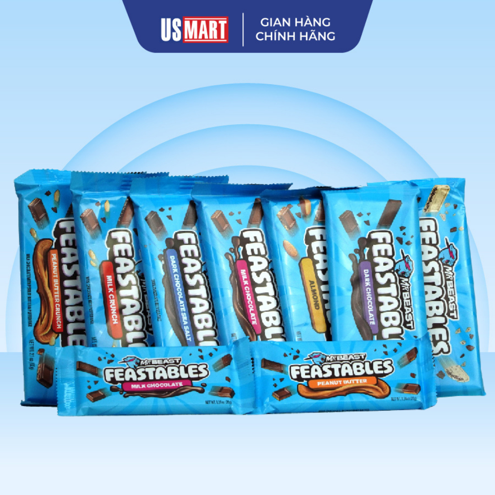 [PACKAGE WITH GEL] Feastable MrBeast Chocolate Candy New Version 2024 ...