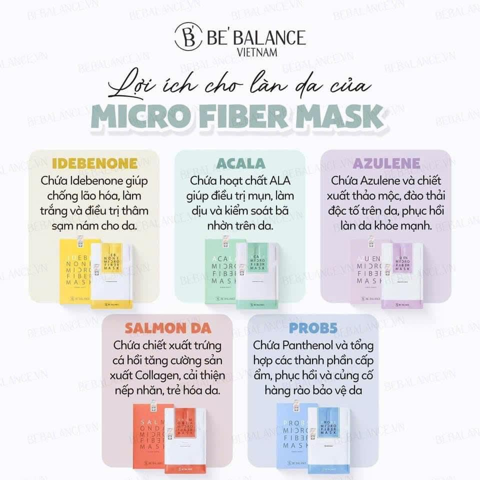 Be’balance Micro Fiber Mask Moisturizing, Soothing, Lifting ...