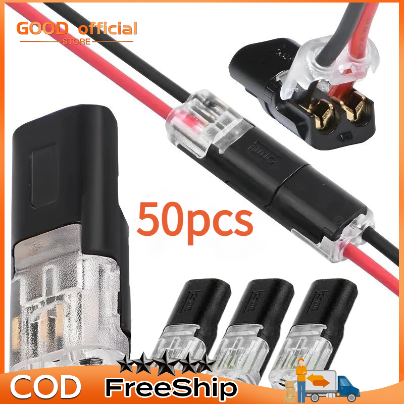 50 Pcs 2 Pin Car Plug Waterproof Electrical Connector Car Cable Wire ...