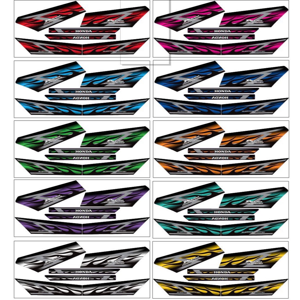 Dream/supper car stickers.. full-color fire pattern. sharp design ...