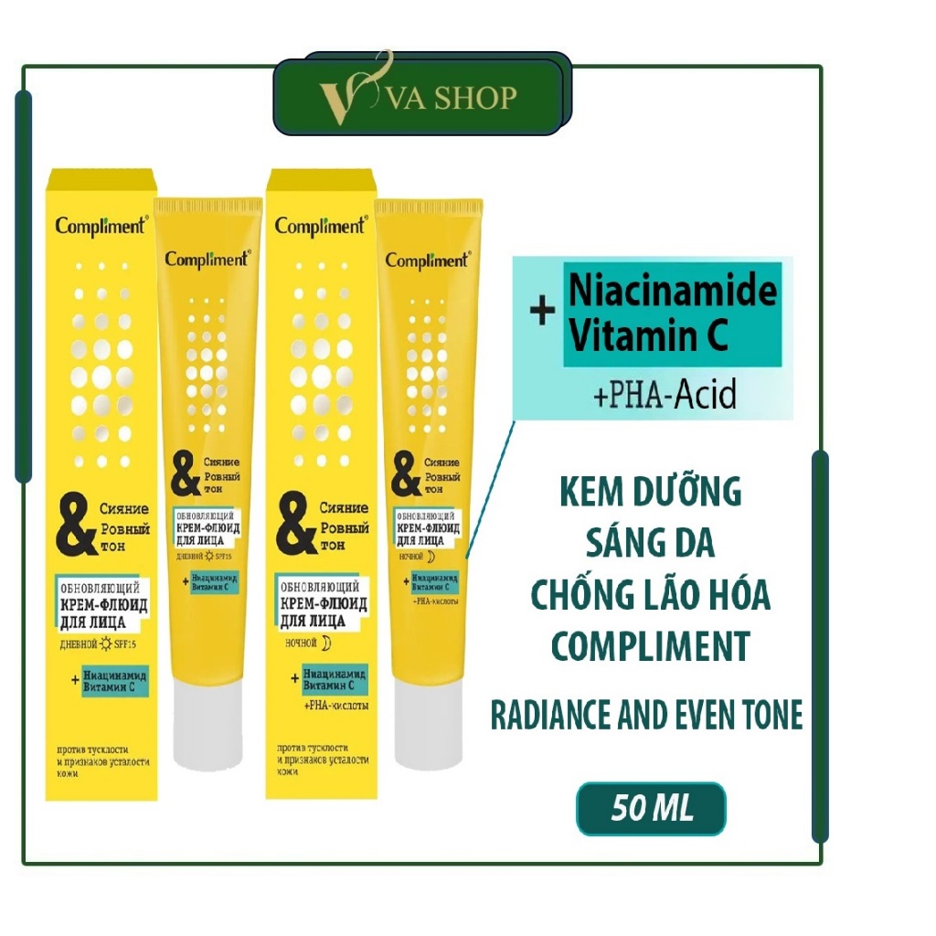 Compliment Radiance and Even Tone day and night cream, 50ml tube ...