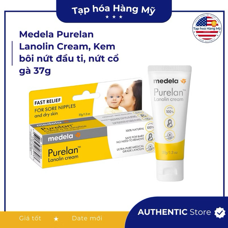 Medela Purelan cracked nipple cream 37g, Tender Care 7g, sheep fat extract, nipple cream and ...