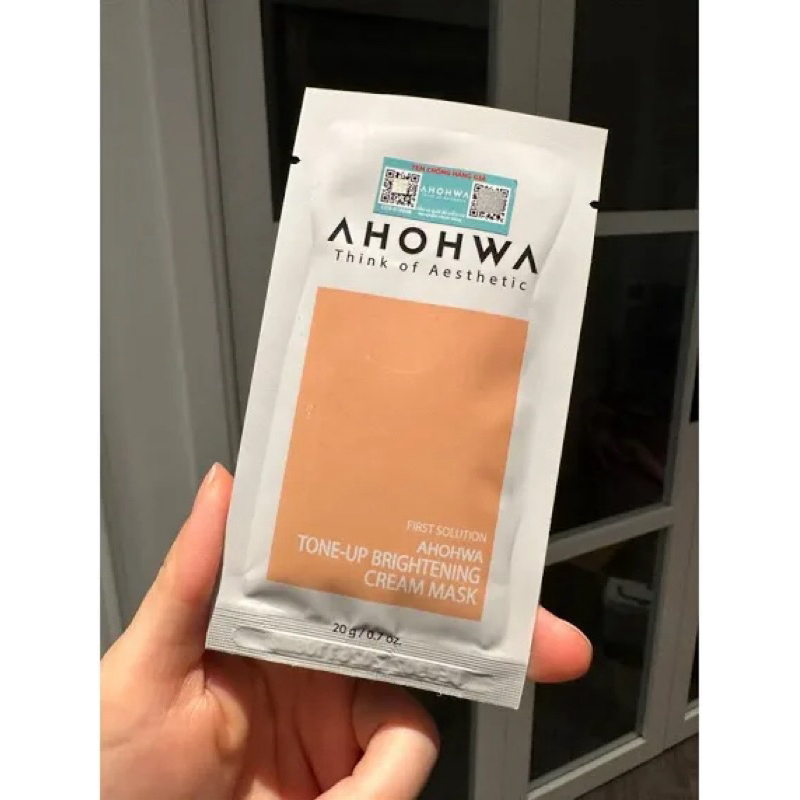 (Genuine) Ahohwa Tone-up Brightening Cream Mask 20g pack | Shopee Malaysia