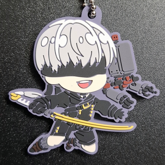 9s flexible keychain - game/anime Nier: Automata genuine Japan | Shopee ...