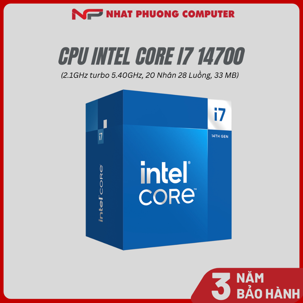 Intel Core i7 14700 CPU (Socket 1700, 33MB Cache) - Genuine New Box ...