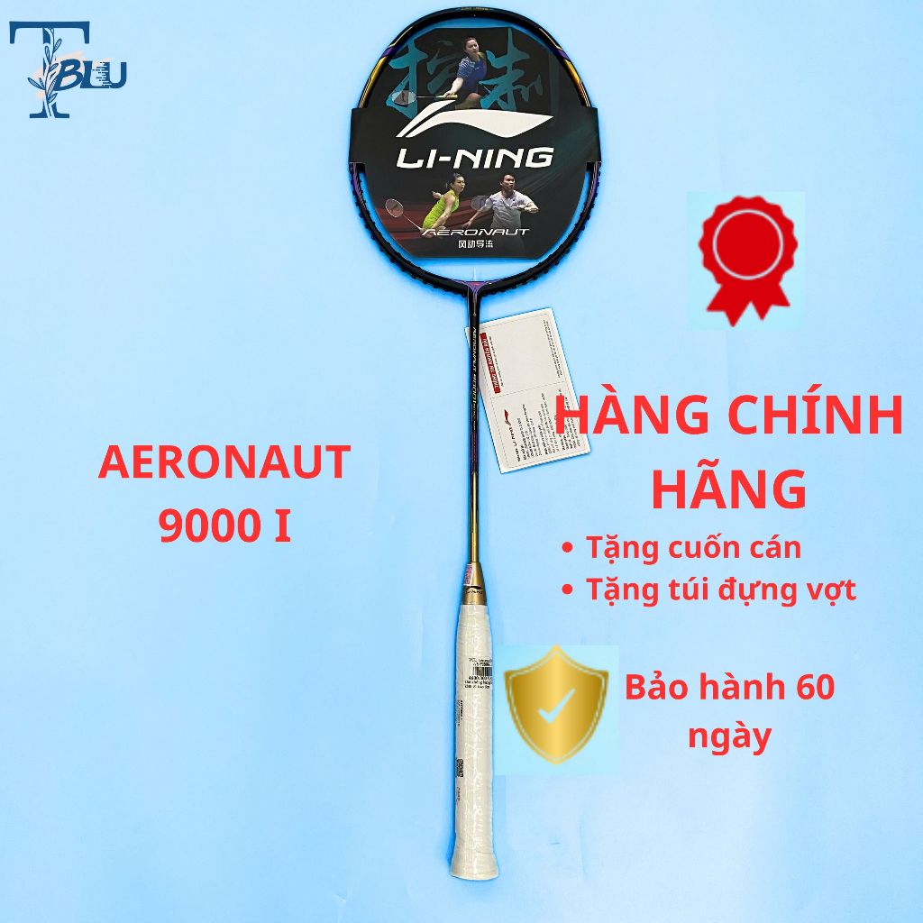 Genuine Li-Ning AERONAUT 9000 INSTINCT 4U Badminton Racket | Shopee ...