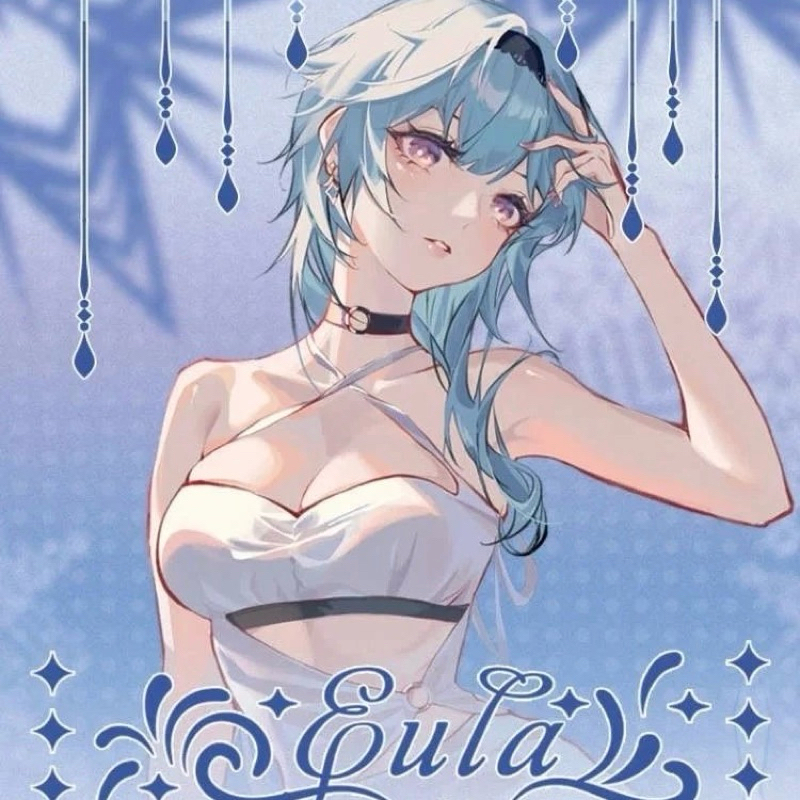 (Available From Chinese artists) Genshin Impact Eula Aphros pola corner Card | Shopee Malaysia