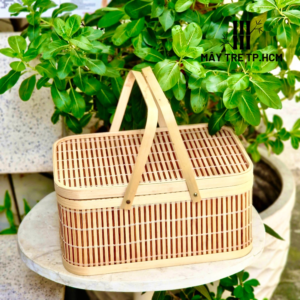 High-quality bamboo and rattan gift box, multi-purpose gift box ...
