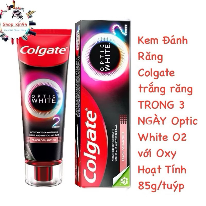 OXY Colgate Optic White O2 toothpaste whitens teeth with activated ...