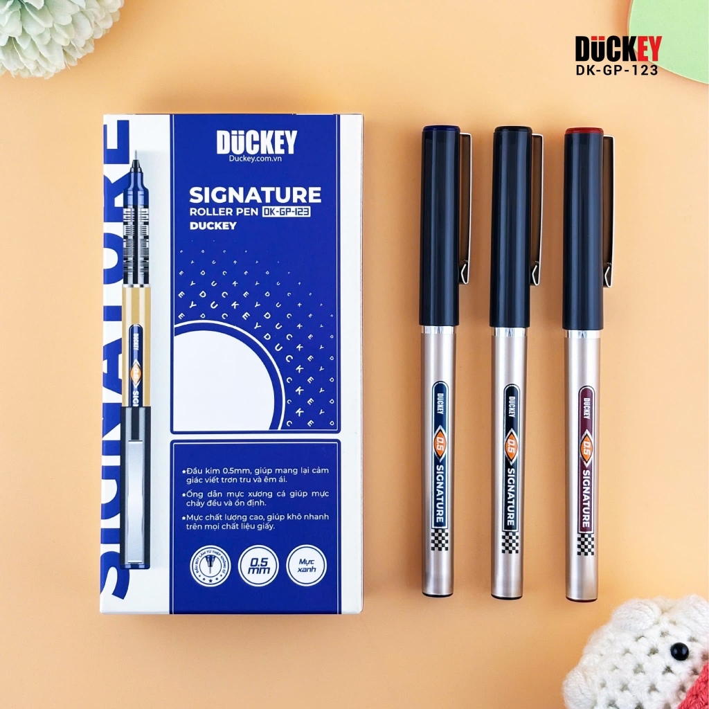 Signature Duckey DK-GP-123 Water Signing Pen, Super Smooth - 0.5mm Bold ...