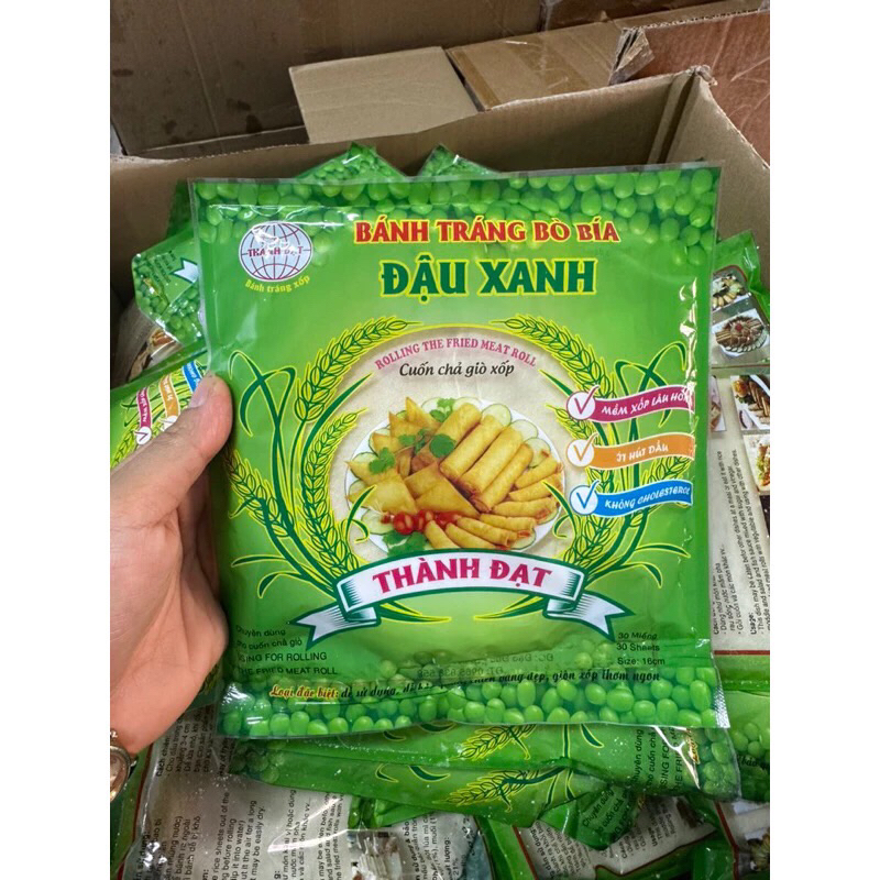 Combo of 10 packs (300 leaves) of green bean spring rolls, beef rice ...