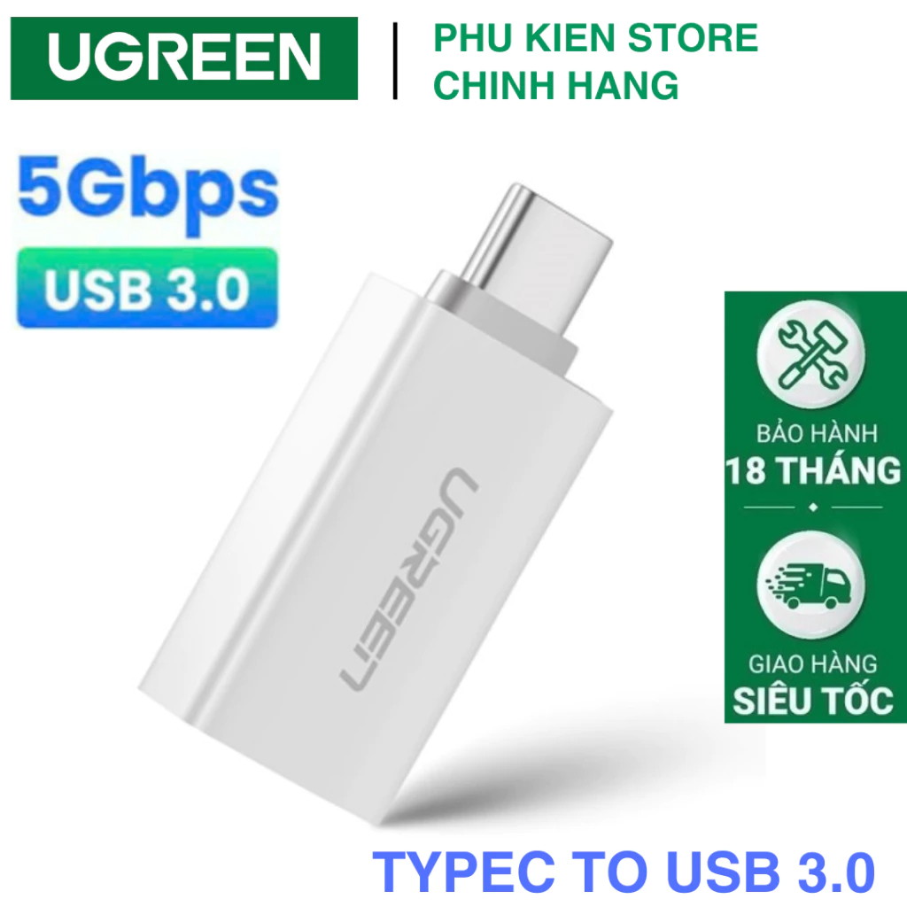 Ugreen Compact and Convenient 5Gb USB Type C to USB 3.0 Port Adapter ...