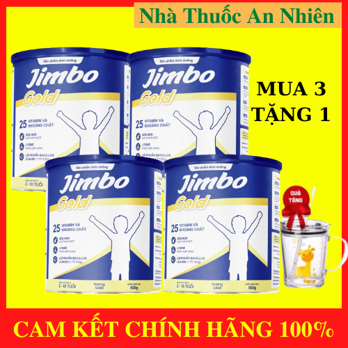Buy 3 GET 1 FREE 1 CAN JIMBO GOLD Weight Gain Milk for Babies, Improves ...