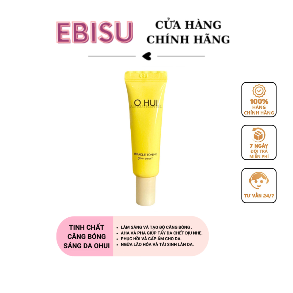 Ohui Miracle Toning Glow Serum Vitamin C Skin Brightening Essence 10ml_EBISU COSMETICS | Shopee ...