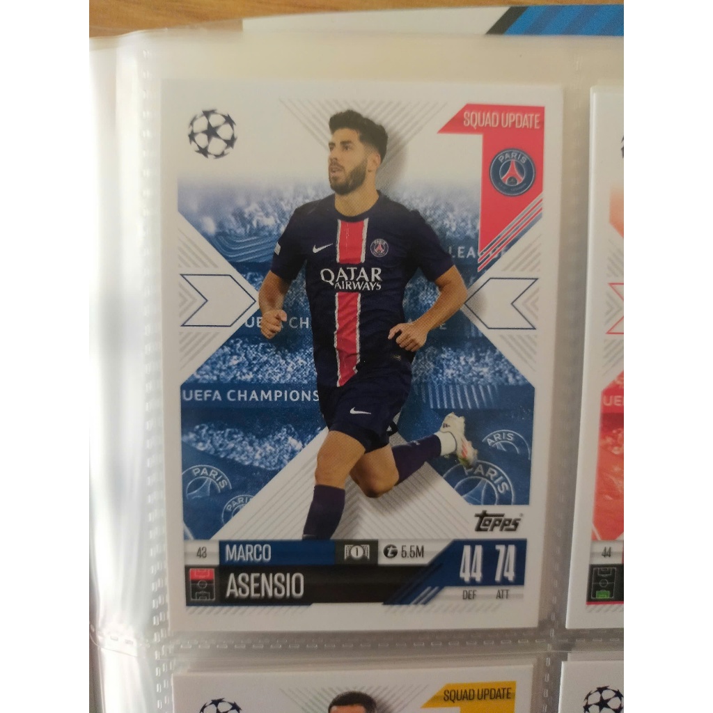 Topps Match Attax 24/25 EXTRA SQUAD UPDATE Marco Asensio Football Card ...
