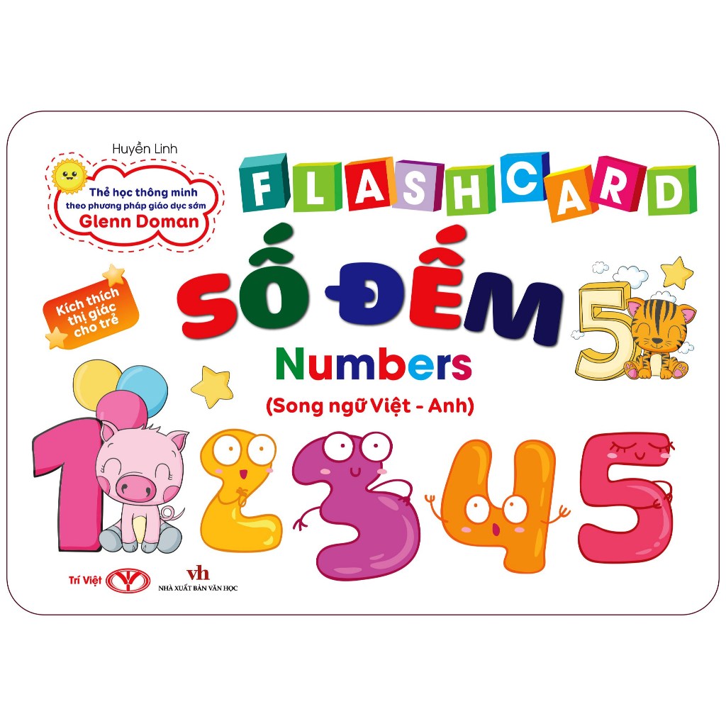 Smart Learning Card Set for Children - Bilingual Flashcard - Numbers ...