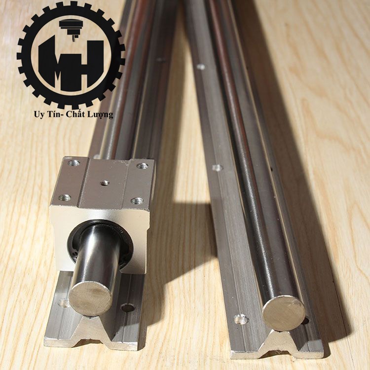 Sbr16 Round Slide Rail with Base – and SBR16uu slider (1 meter long ...