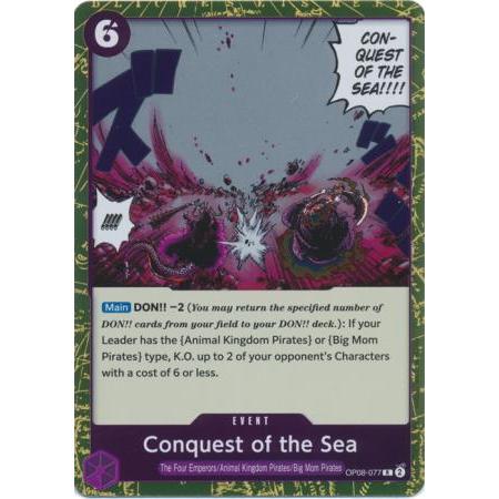 Conquest of the Sea one piece card - OP08-077 - Rare – Genuine bandai ...