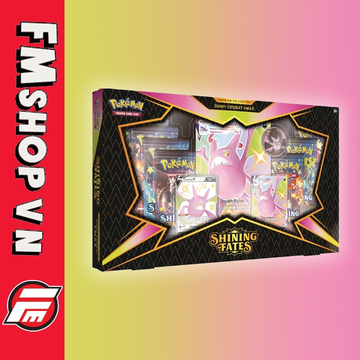 Pokemon TCG SHINING FATES SHINY CROBAT VMAX BOX | Shopee Malaysia
