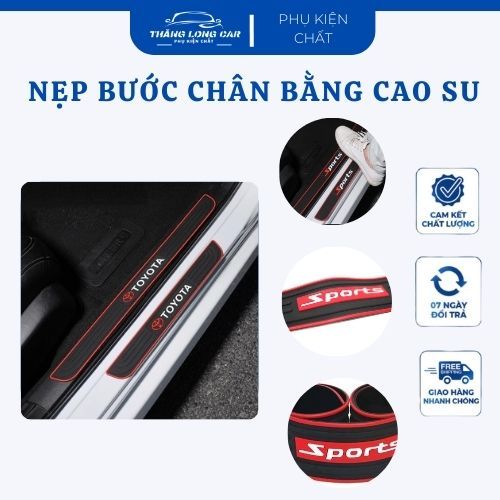 Set of 4 Anti-Slip Rubber Footsteps, Anti-Scratch for Car Door Steps ...