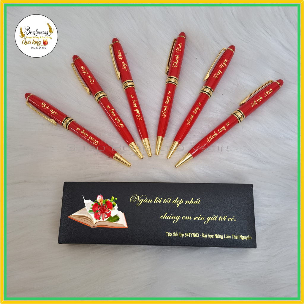 Signing pen with engraved name, rotating metal pen with name engraved ...