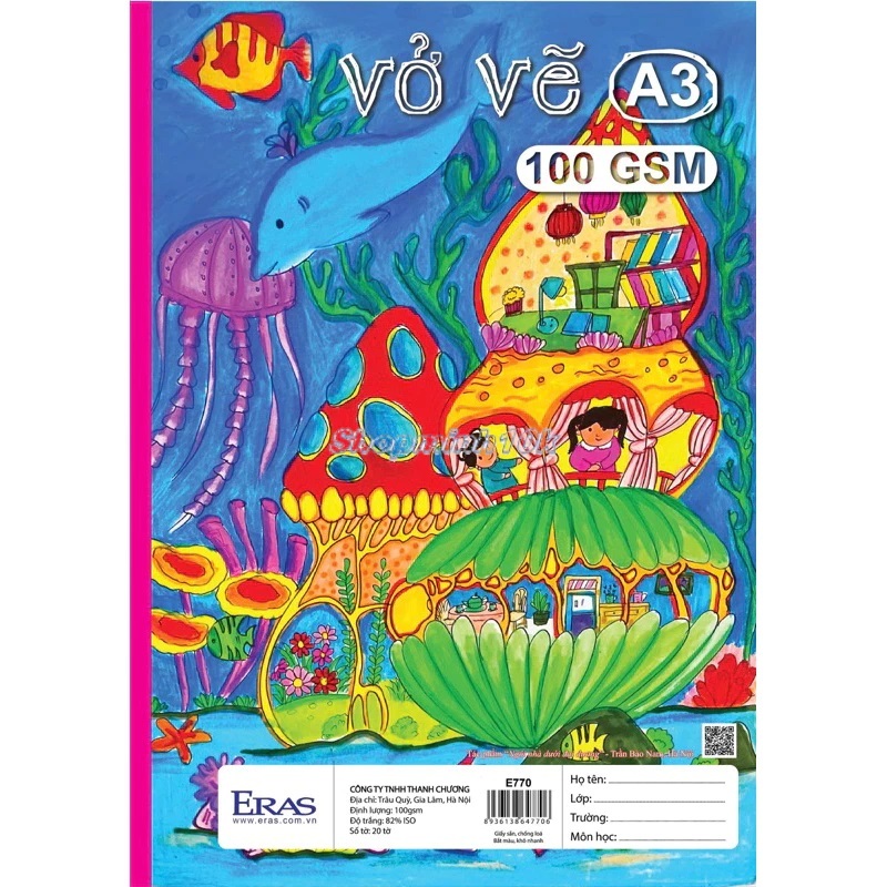 A3 Eras E770 Drawing Notebook, Grained Paper, Anti-Glare Quantity 100g ...