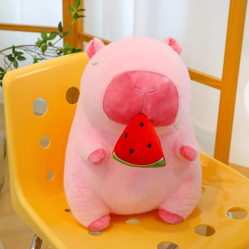 Watermelon Pink Capybara Teddy Bear - Pink Capybara Mouse Minister of ...