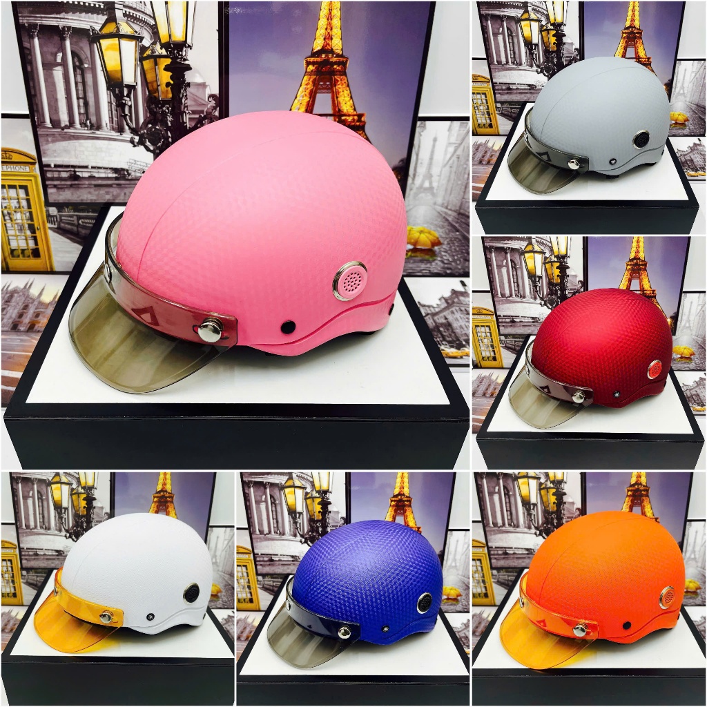 N088 NAPOLI Helmet with Carbon Texture Coating and Multi-Colored Blade ...