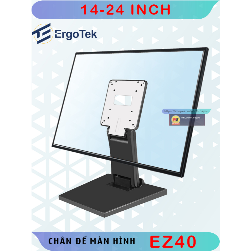 Ez40 Desktop monitor stand - Secondary monitor Arm - Monitor [14" - 24 ...