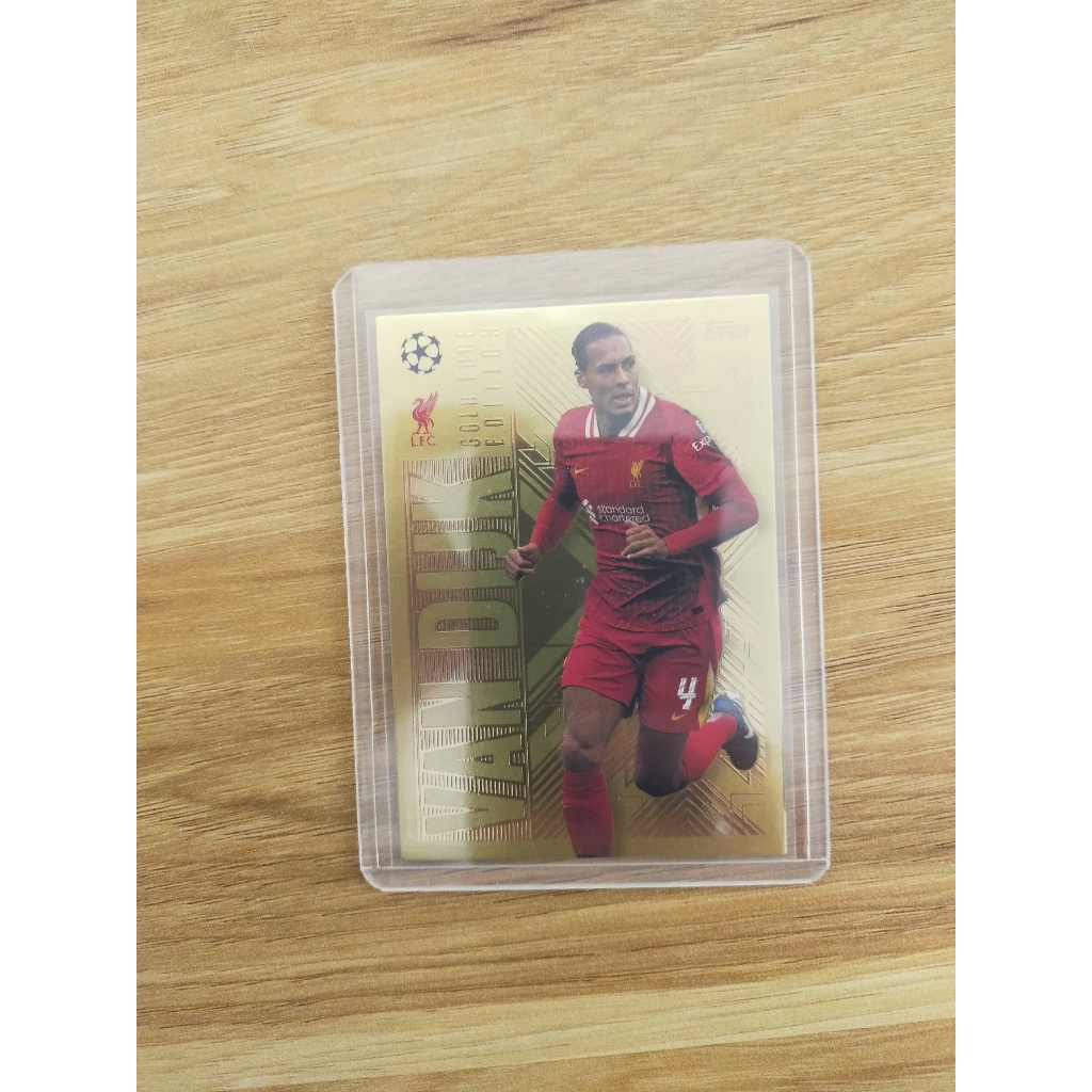 Topps Match Attax 24/25 EXTRA Gold Edge Edition Football Card Virgil ...