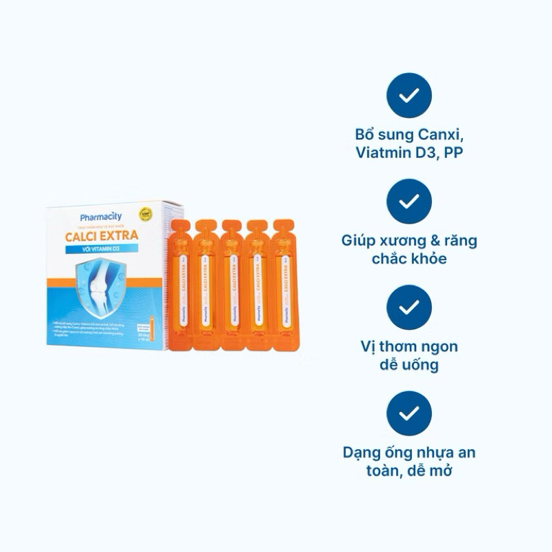 Pharmacy CALCI EXTRA oral solution supplements calcium, helps ...
