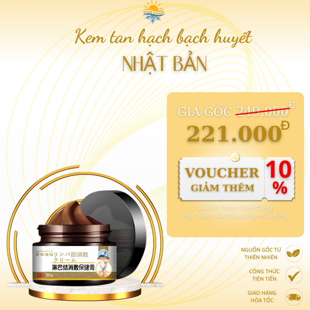 Japanese Lymphoma Dissolving Cream SHIXENDO 30gr, Reduces Swelling and ...