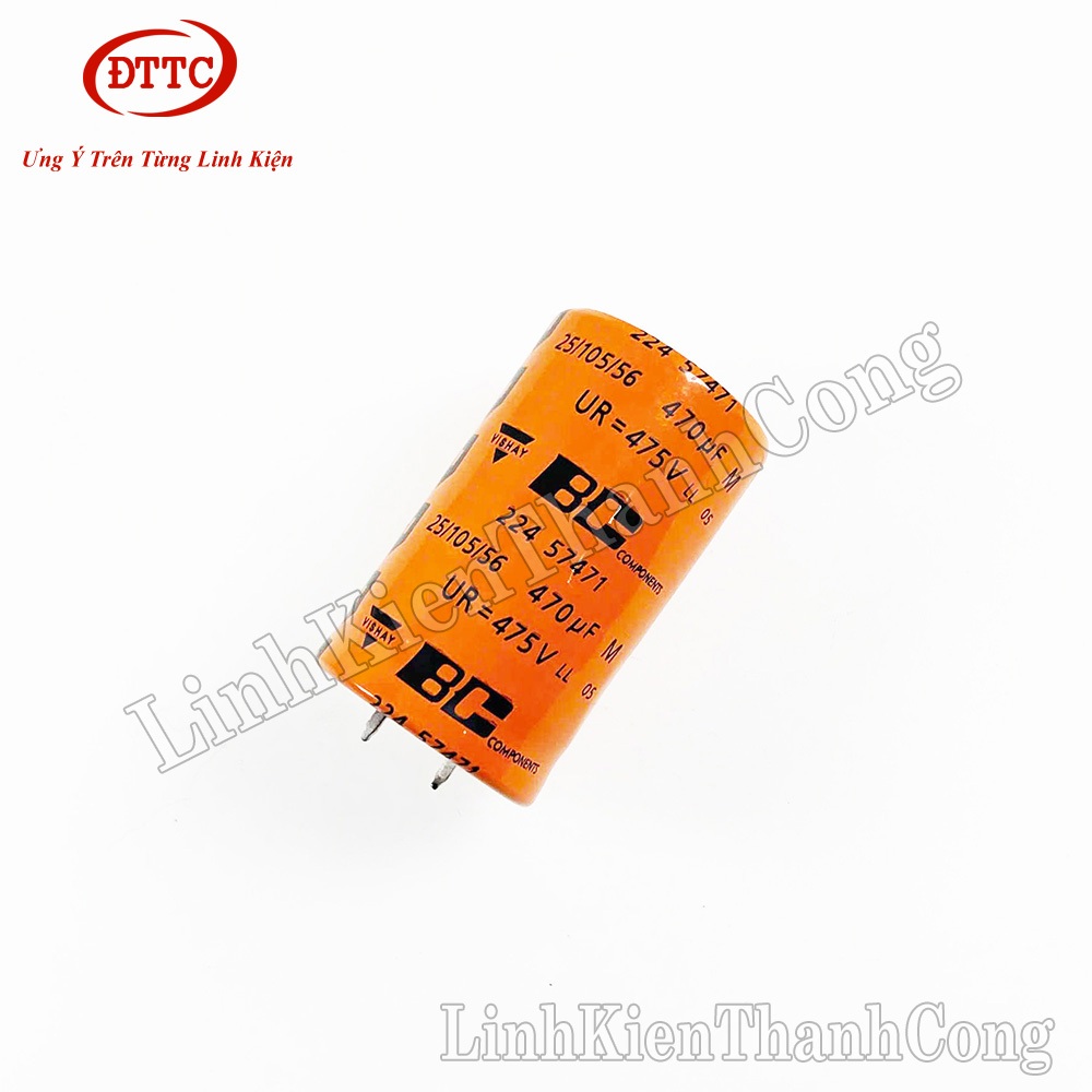 Vishay BC Capacitor 470uF 475V 30x50mm Orange | Shopee Malaysia