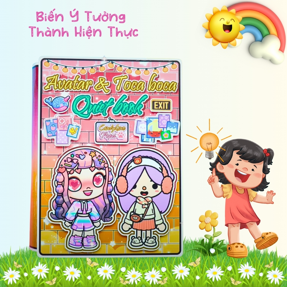 Avatar World Pazu vs Toca Boca Quiet Book Paper Doll- Happyfunny ...