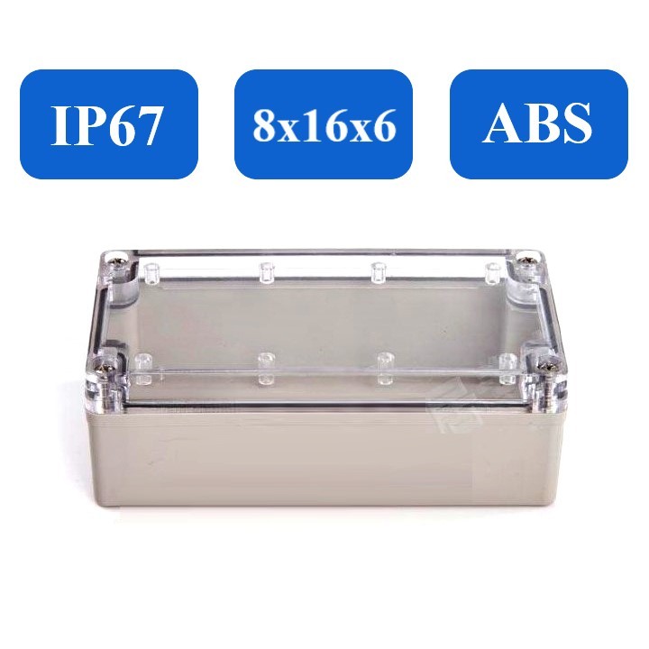 Ip67 plastic electrical cabinet, 8x16x6 waterproof electrical box ...