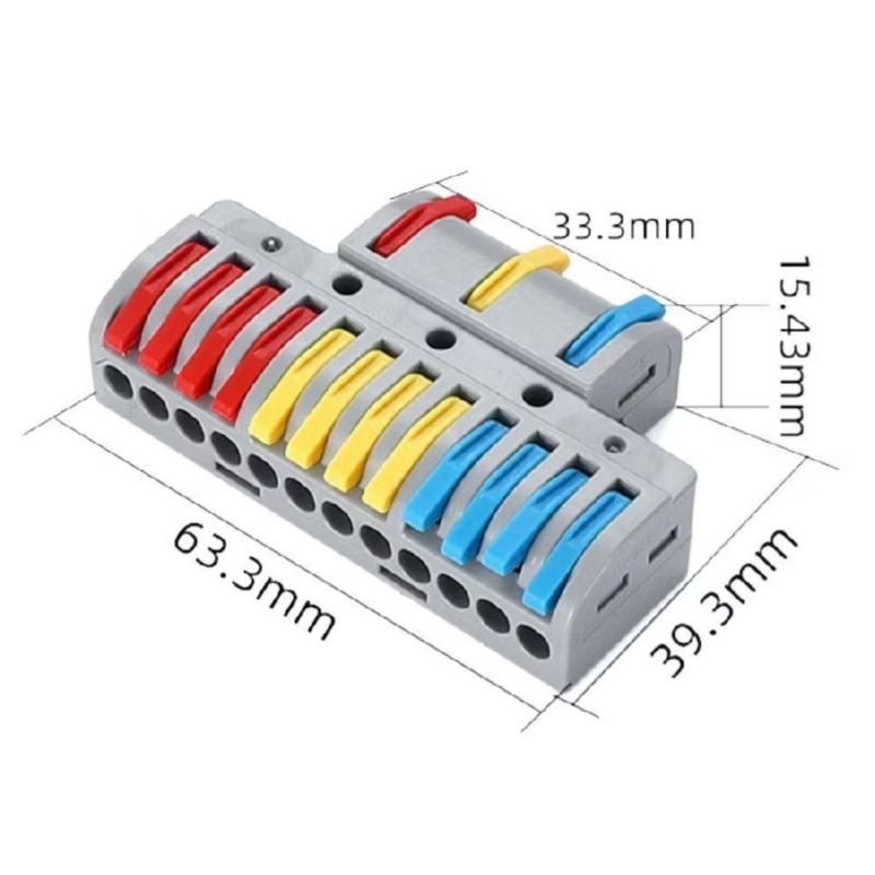 Compact 3 to 12 Electrical Wire Quick Splitter Connector for Many Wire ...