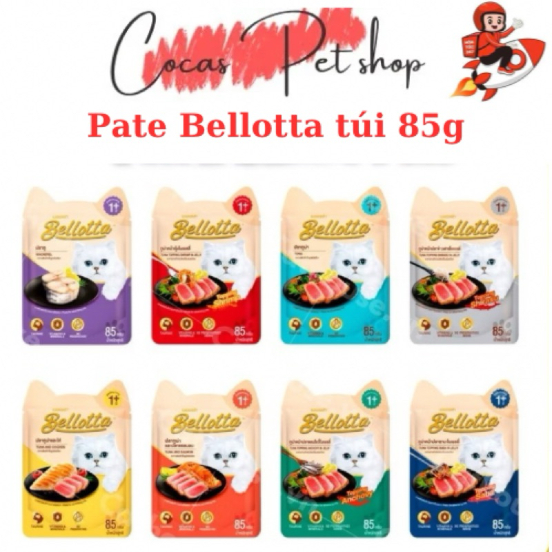 Bellotta Pate 85g Pack - Pate for cats in jelly form with all flavors ...