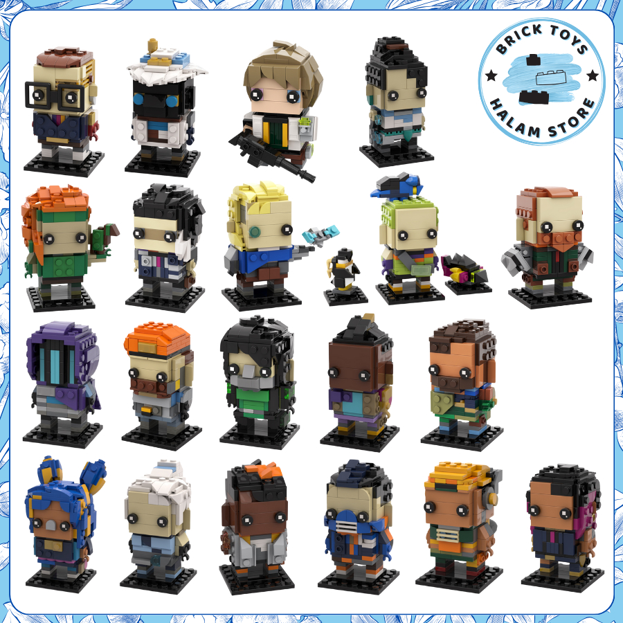 [MOC] Valorant DIY BrickHeadz assembly toy - High quality Val MOC game ...