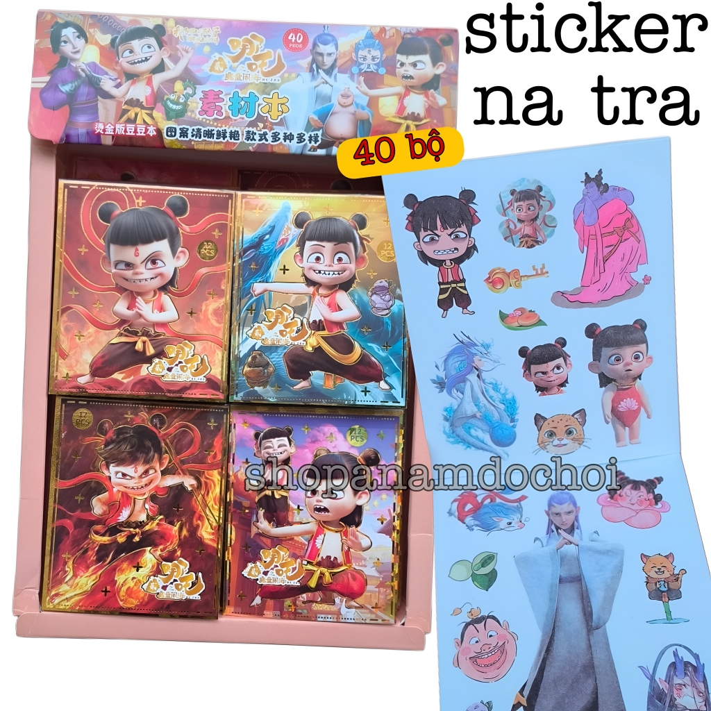 Tray of 40 sets of na tra stickers, na tra stickers Slingshoto hai, ne ...