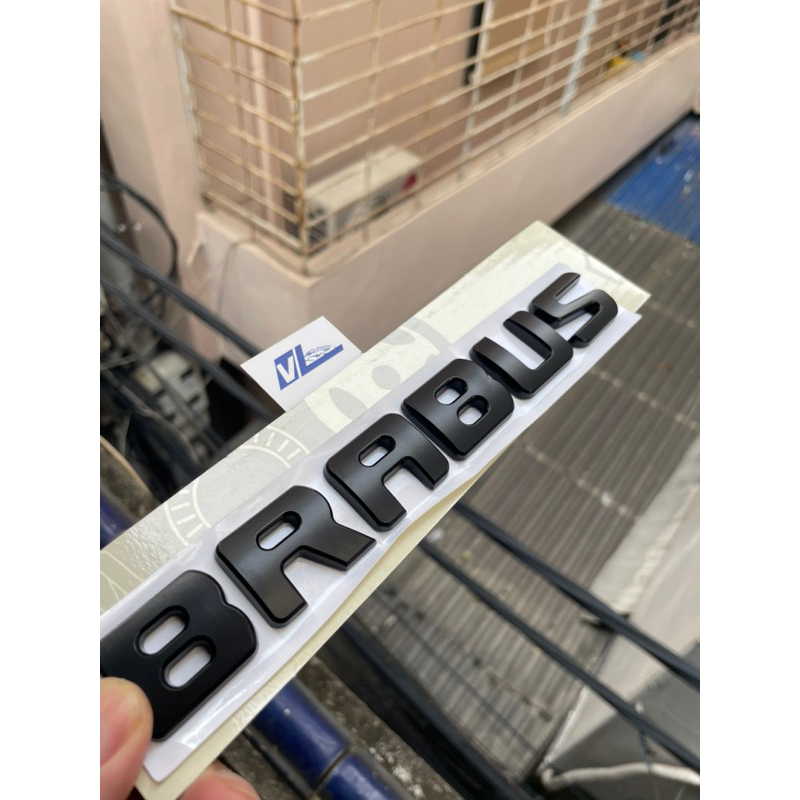 Brabus car sticker - Black Brabus lettering - Brabus Mercedes Logo ...